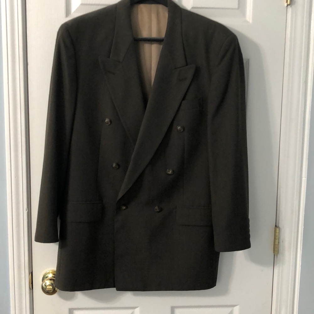 Men’s Dress Jacket Green And Tan Check - Gem